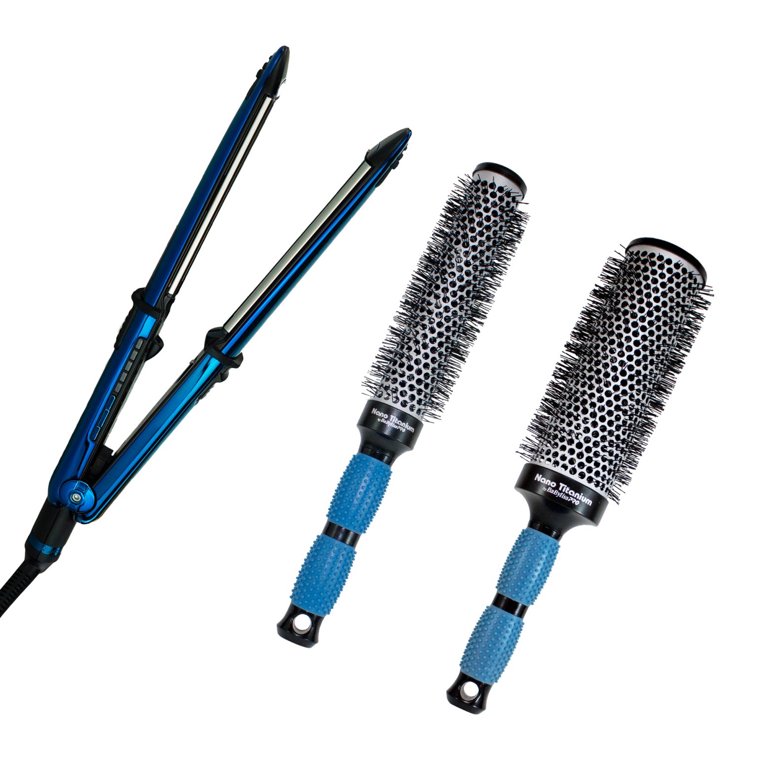 COMBO PLANCHA OPTIMA 3000 AZUL COBALTO + CEPILLOS - PLANCHAS, SECADORES ...
